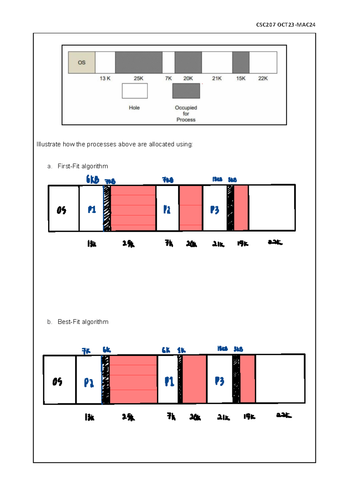 LAB 3 Print - Fundamentals of Operating Systems - CSC207 OCT23-MAC Illustrate how the processes ...