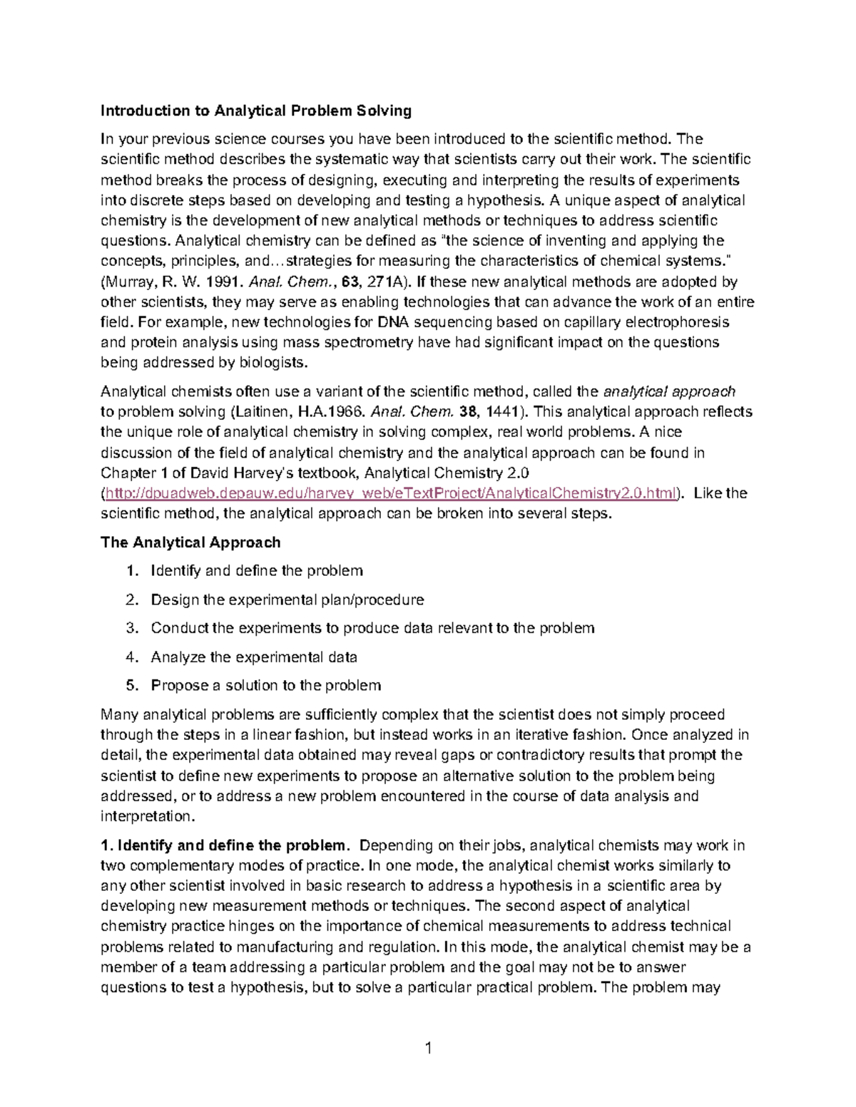 Introduction to Analytical Problem Solving V2 - The scientific method ...