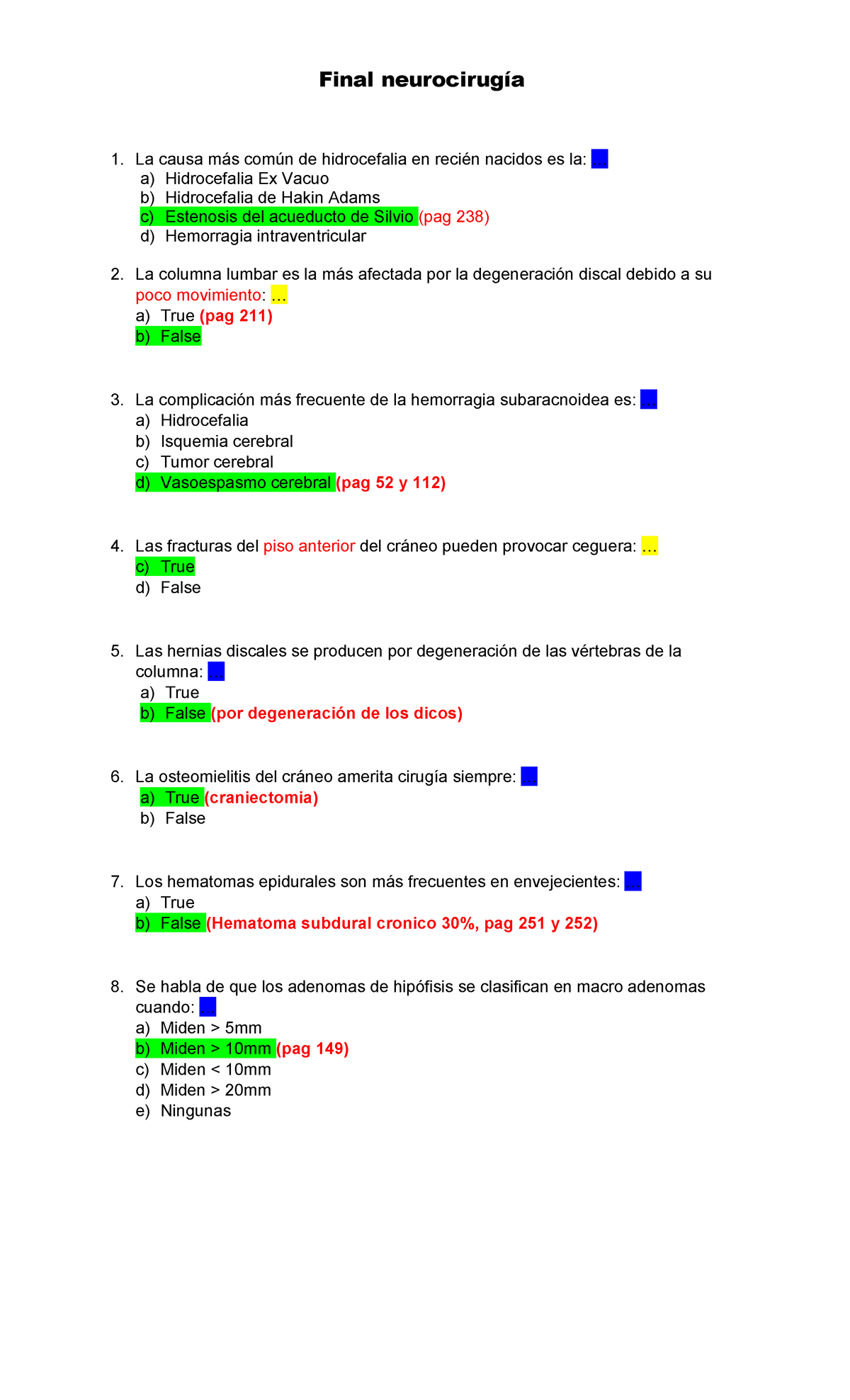 Final - .. a) Hidrocefalia Ex Vacuo b) Hidrocefalia de Hakin Adams c ...