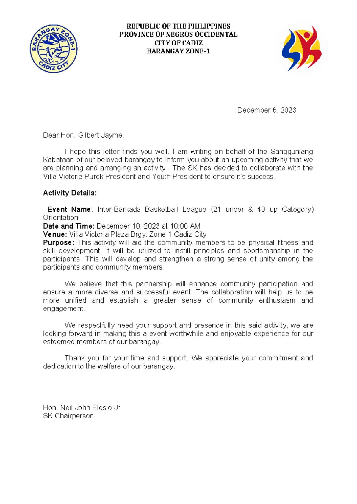 Anue ba tuh - Lecture Notes - REPUBLIC OF THE PHILIPPINES PROVINCE OF ...