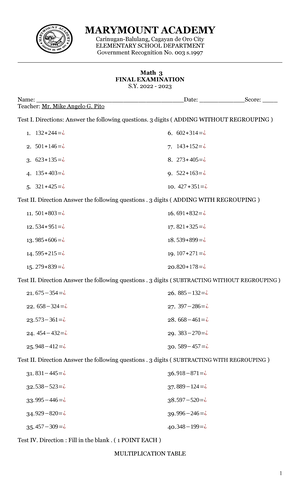 Sets module and worrksheet - PART 1 MODULE 2 SET OPERATIONS, VENN ...