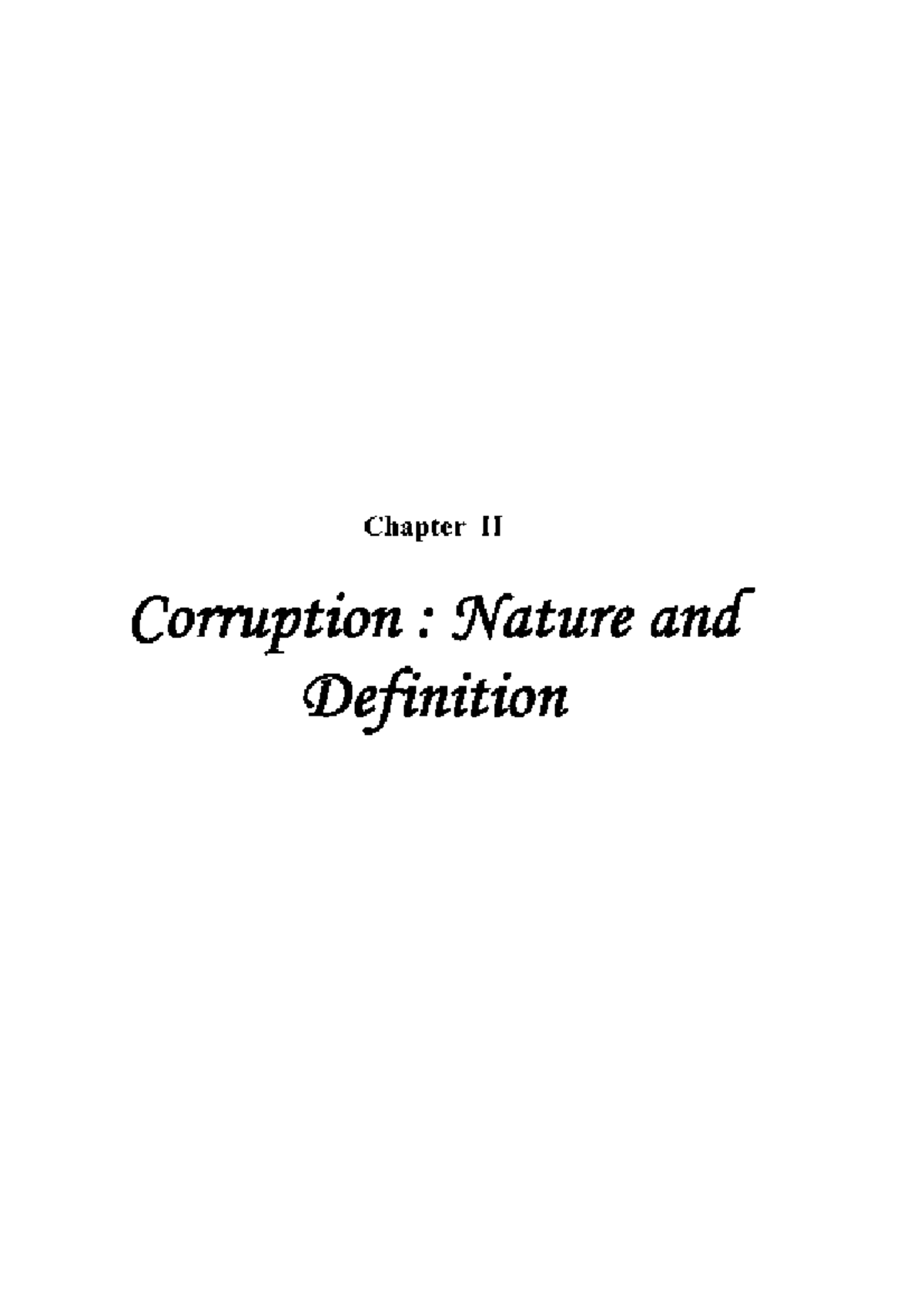 Corruption-Nature-def - Chapter II Corruption: Nature and (Definition ...