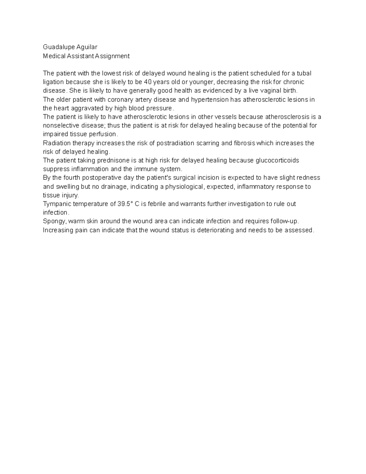 5-2 - Terminology - Guadalupe Aguilar Medical Assistant Assignment The ...