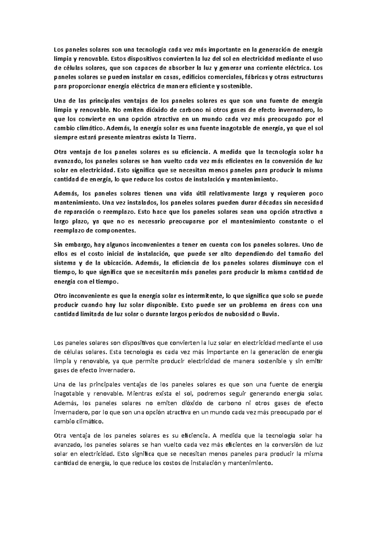 Paneles solares - Resumen - Los paneles solares son una tecnología cada ...