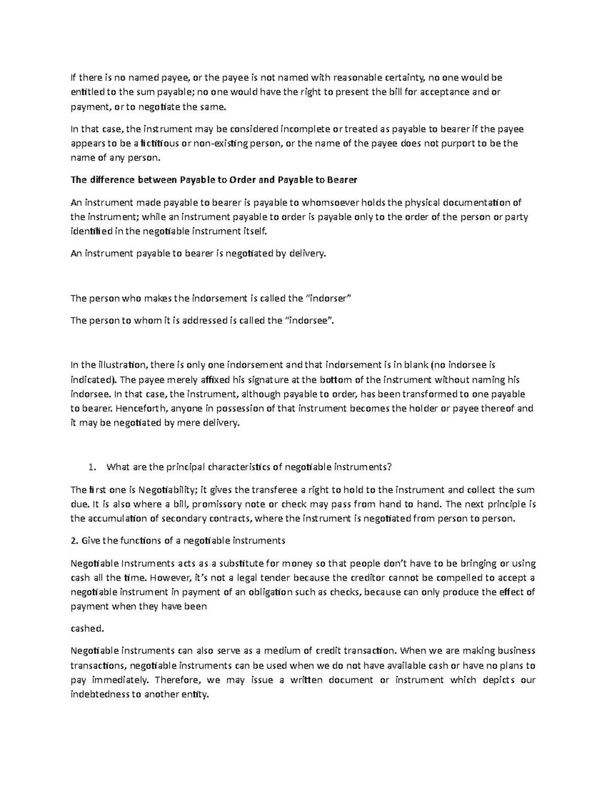 LAW Negotiable Instruments If There Is No Named Payee Or The Payee law-negotiable-instruments-if-there-is-no-named-payee-or-the-payee