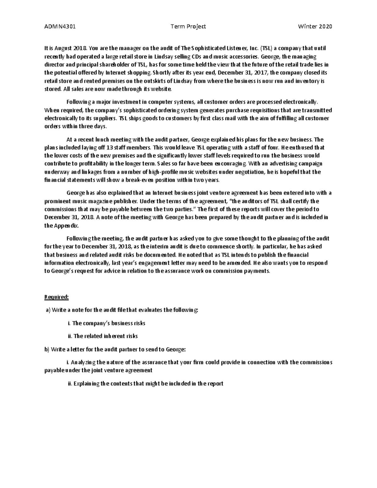 Planning project - I dont understand the assignment - Warning: TT ...