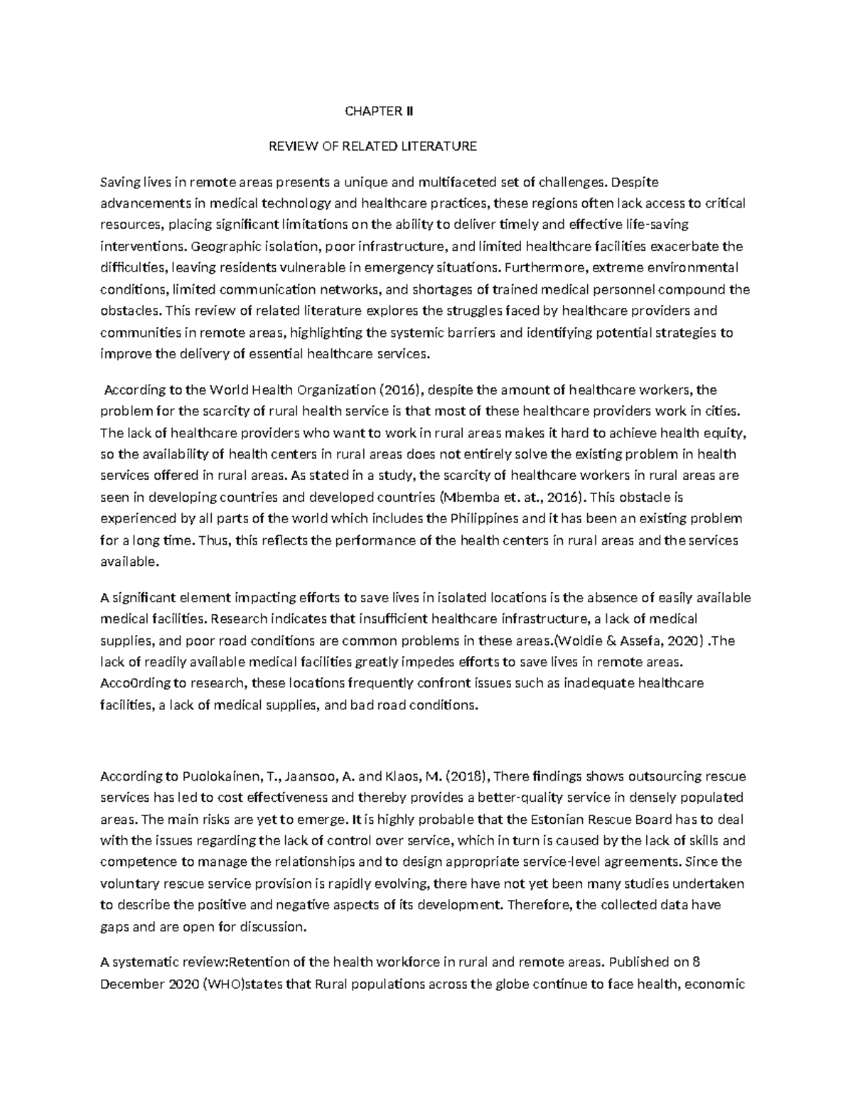 RRL geng geng - one time - CHAPTER II REVIEW OF RELATED LITERATURE ...