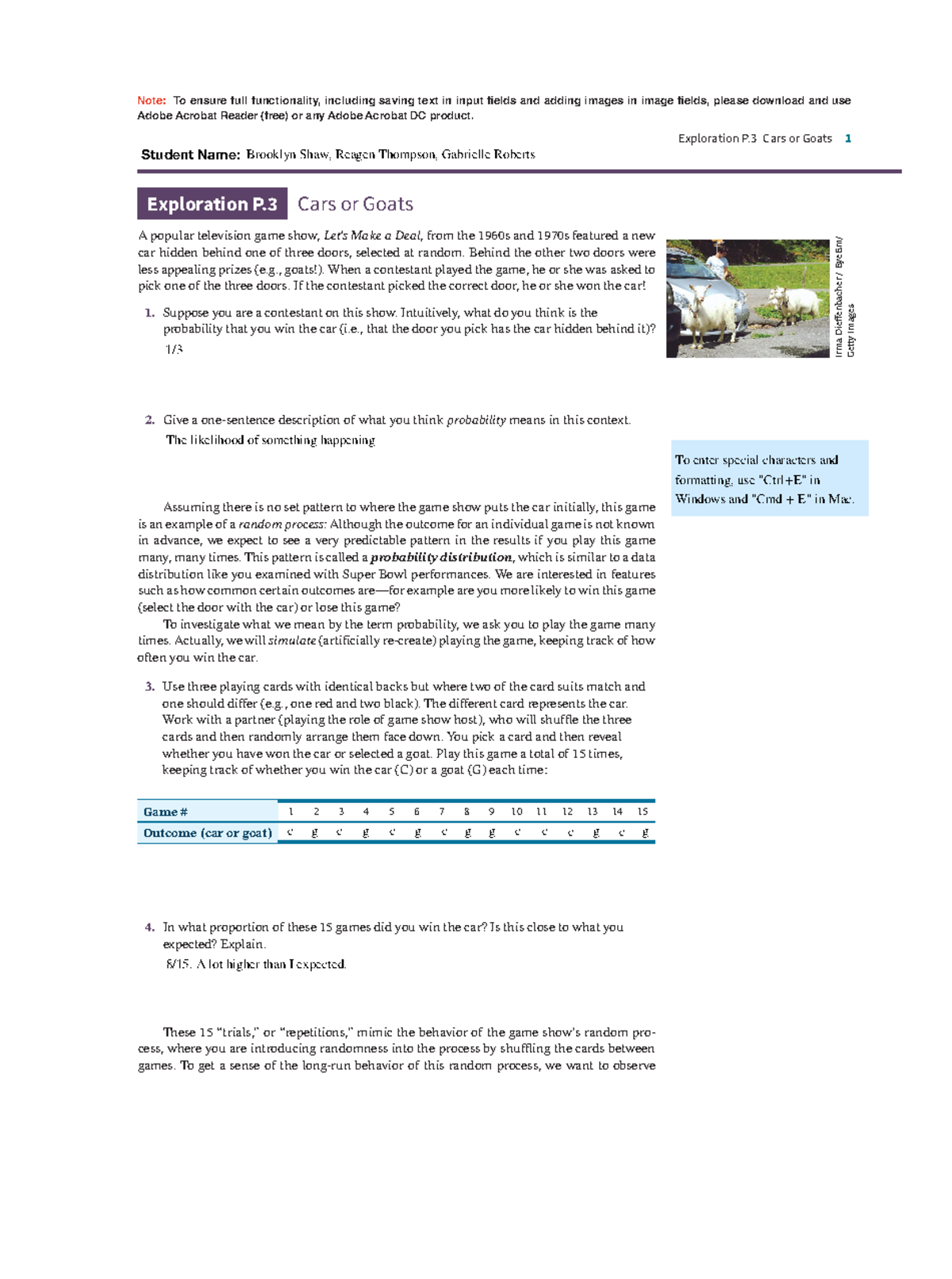 Stat worksheet p3 - Note: To ensure full functionality, including ...