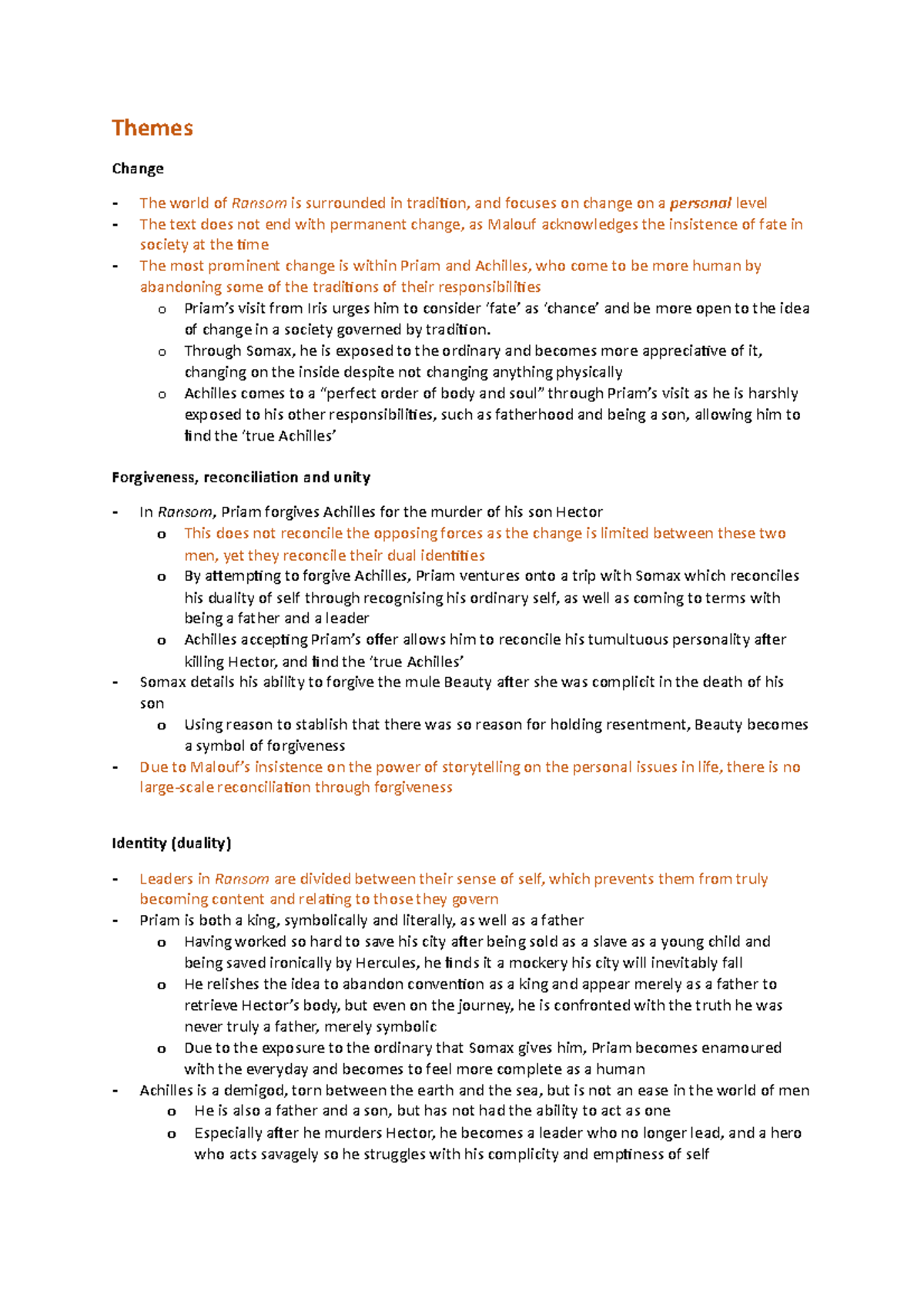 Ransom themes - Themes Change The world of Ransom is surrounded in ...