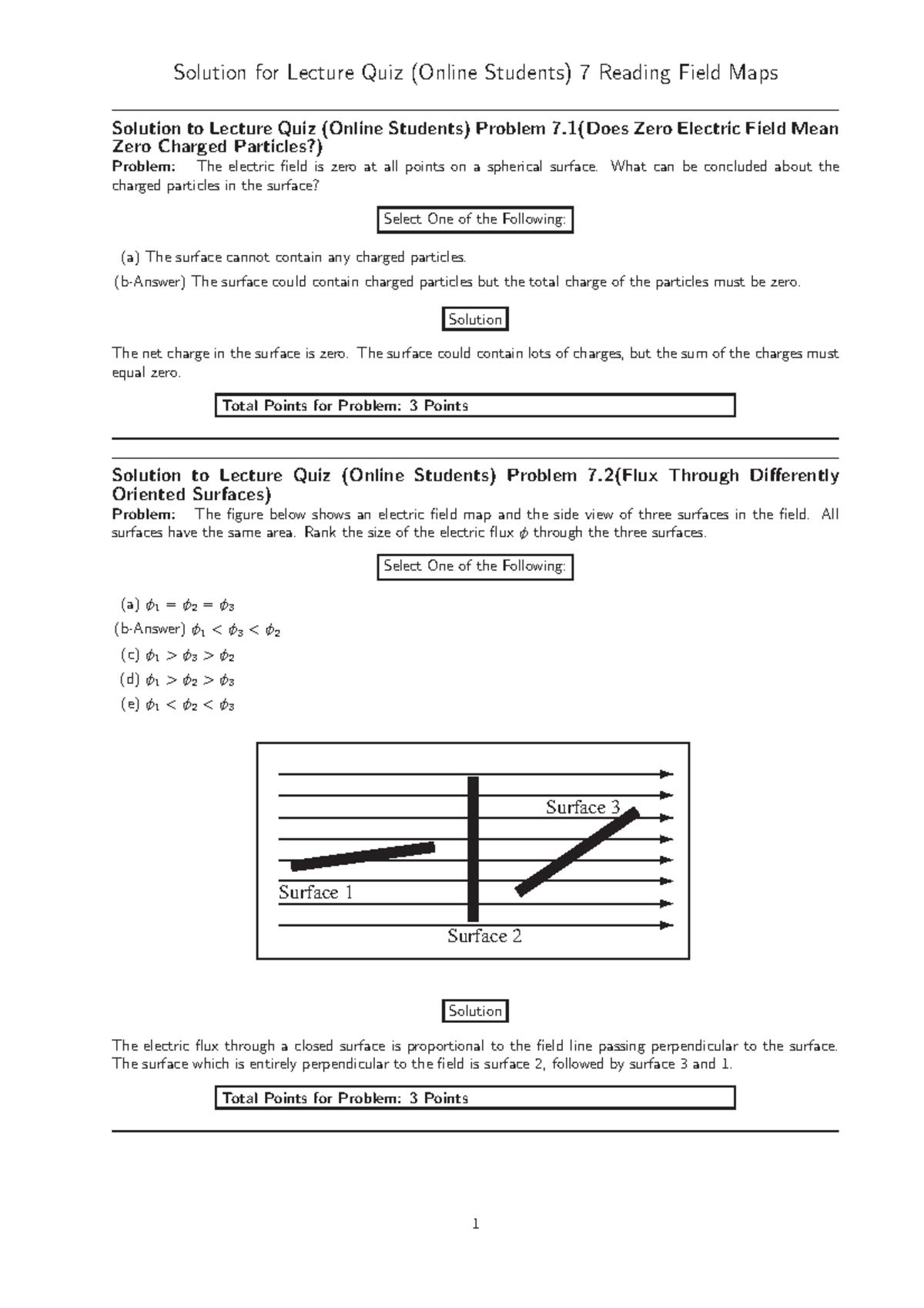 Lecturequiz-7-sln - lecturequiz - Solution for Lecture Quiz (Online ...