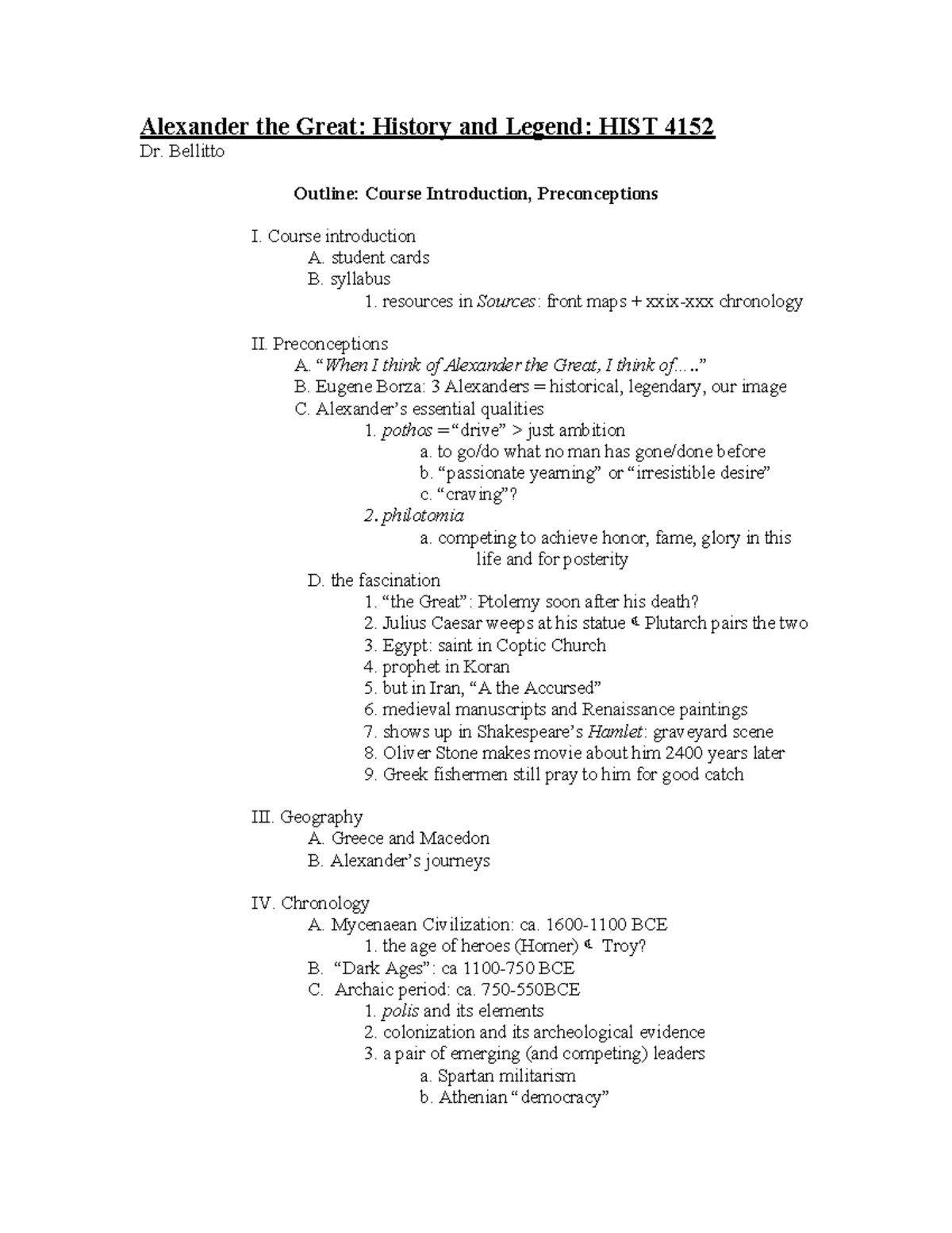 Alexander outlines one batch - Alexander the Great: History and Legend ...