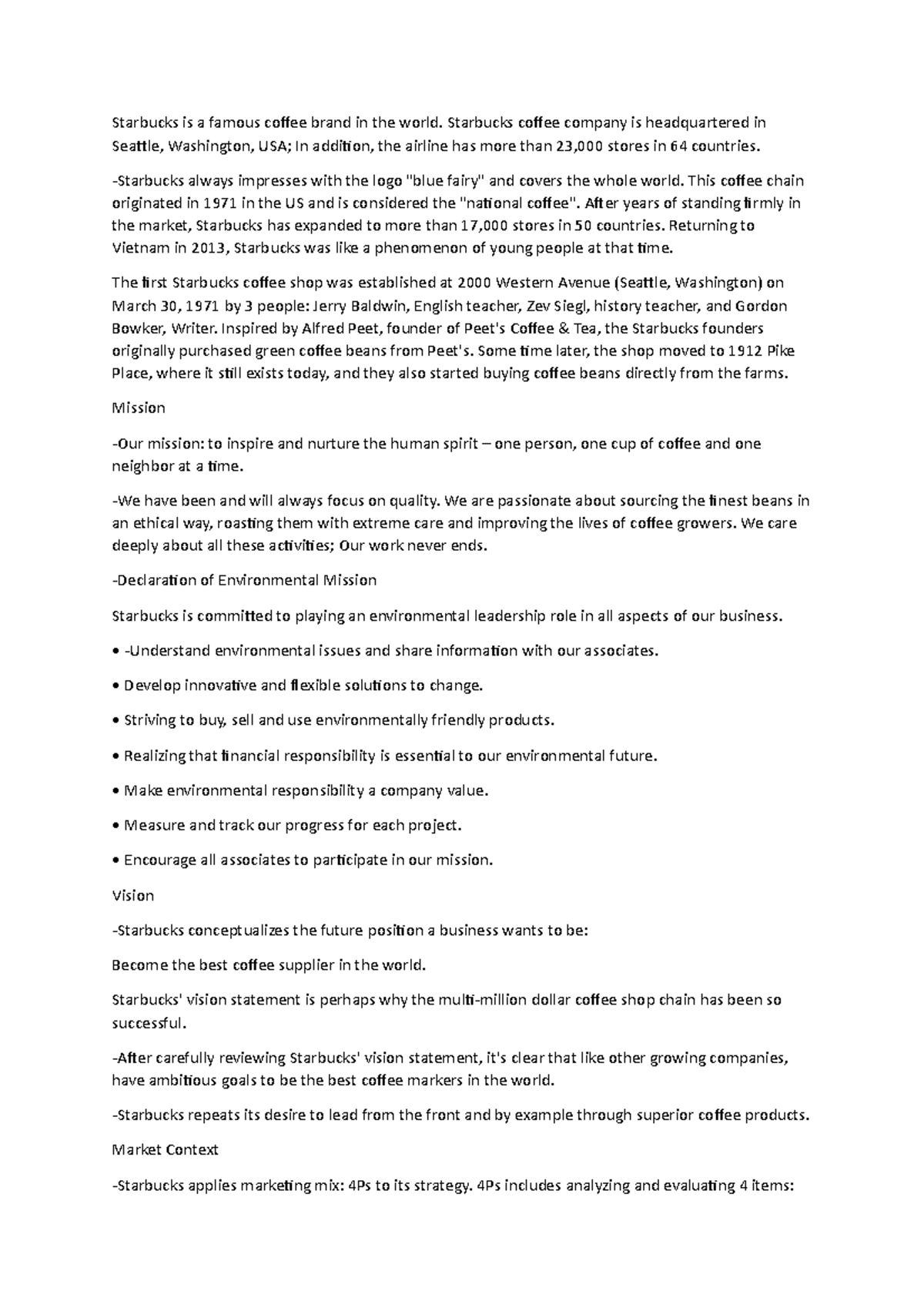 Starbucks is a famous coffee brand in the world 2 - Starbucks coffee ...