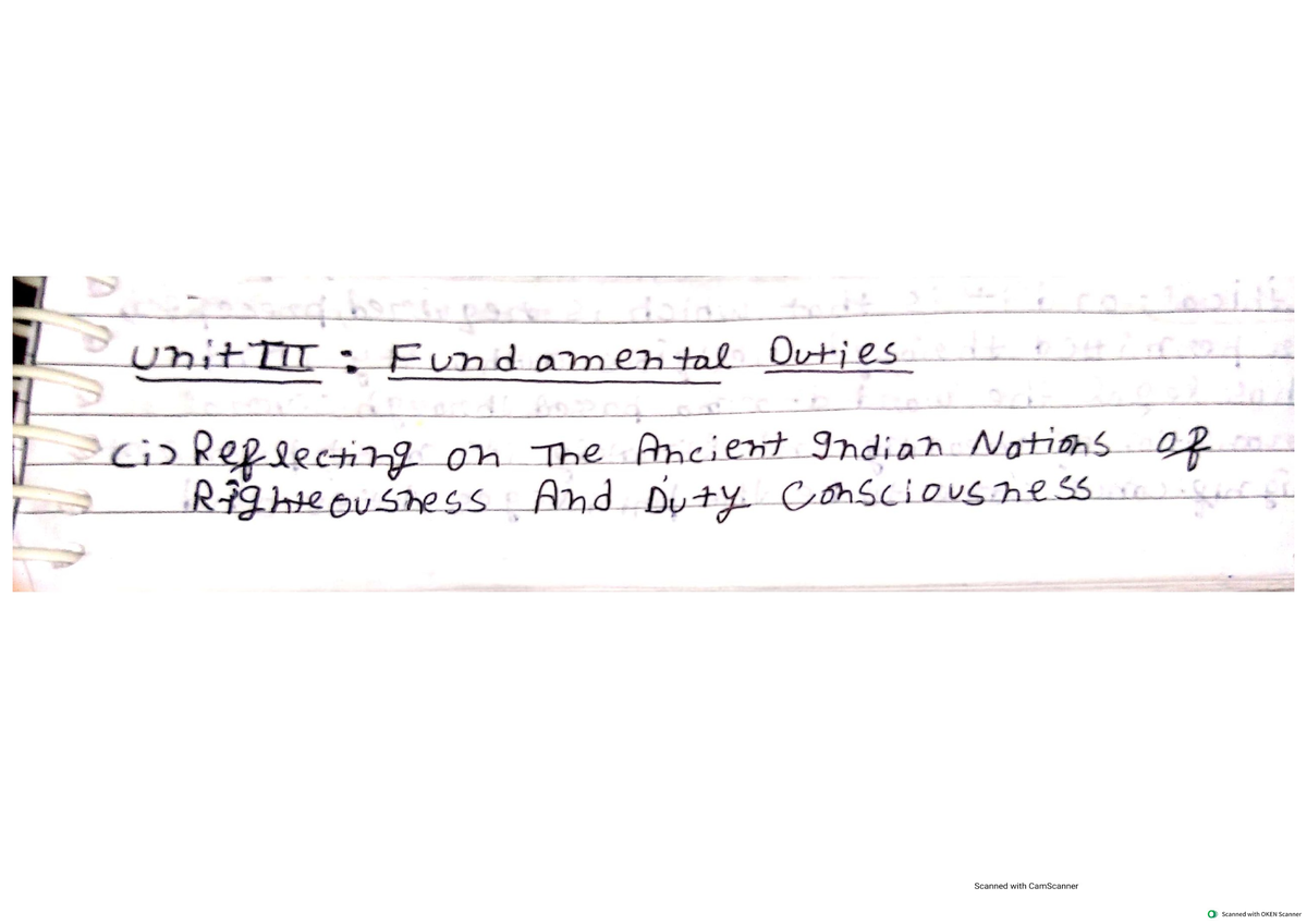 Constitutional Values AND Fundamental Dutes UNIT 3 - Studocu