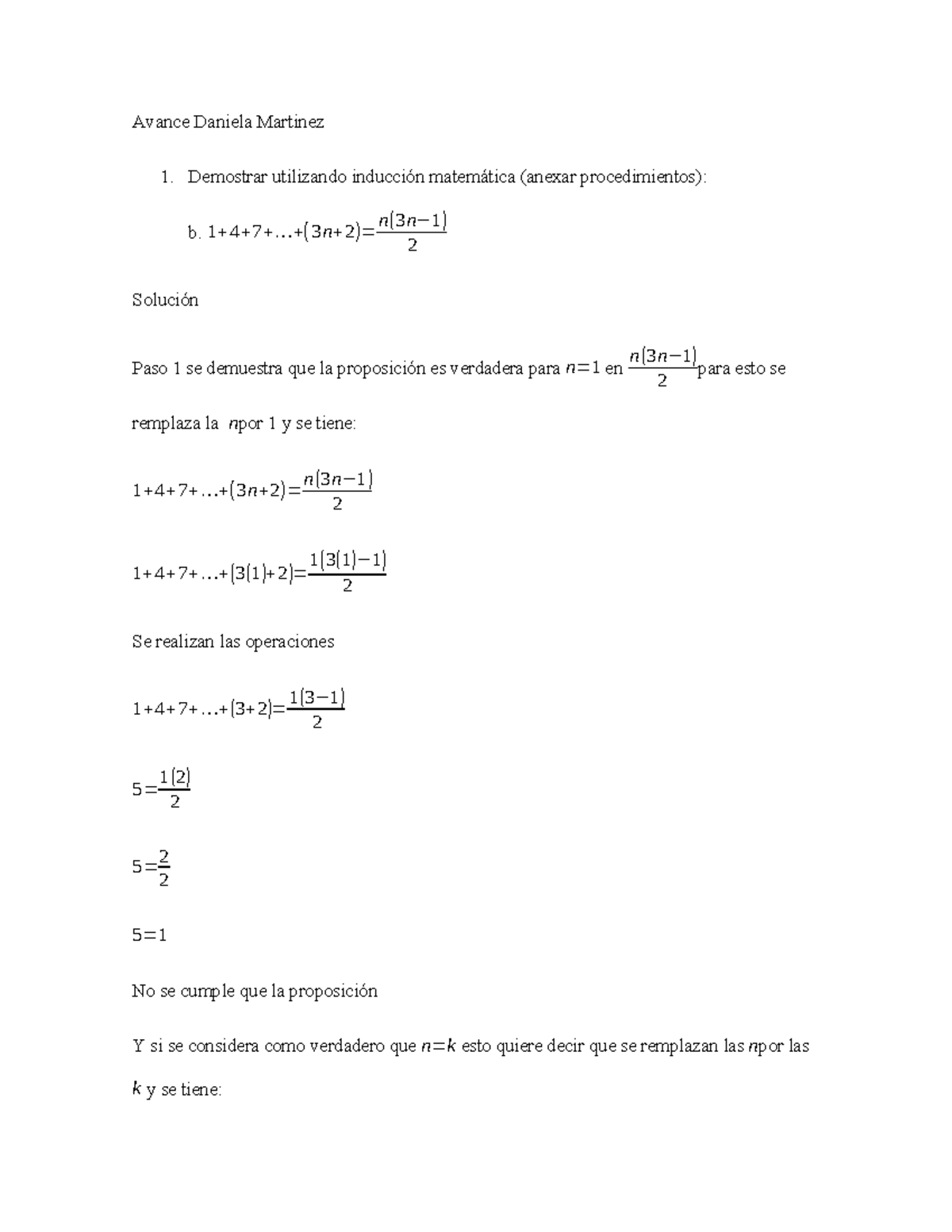 Avance 2023 apuntes - Avance Daniela Martinez Demostrar utilizando ...