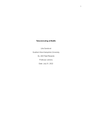 OL 620 2-2 Short Paper - 2-2 SHORT PAPER: WHARTON HUMAN RESOURCES TOPIC ...