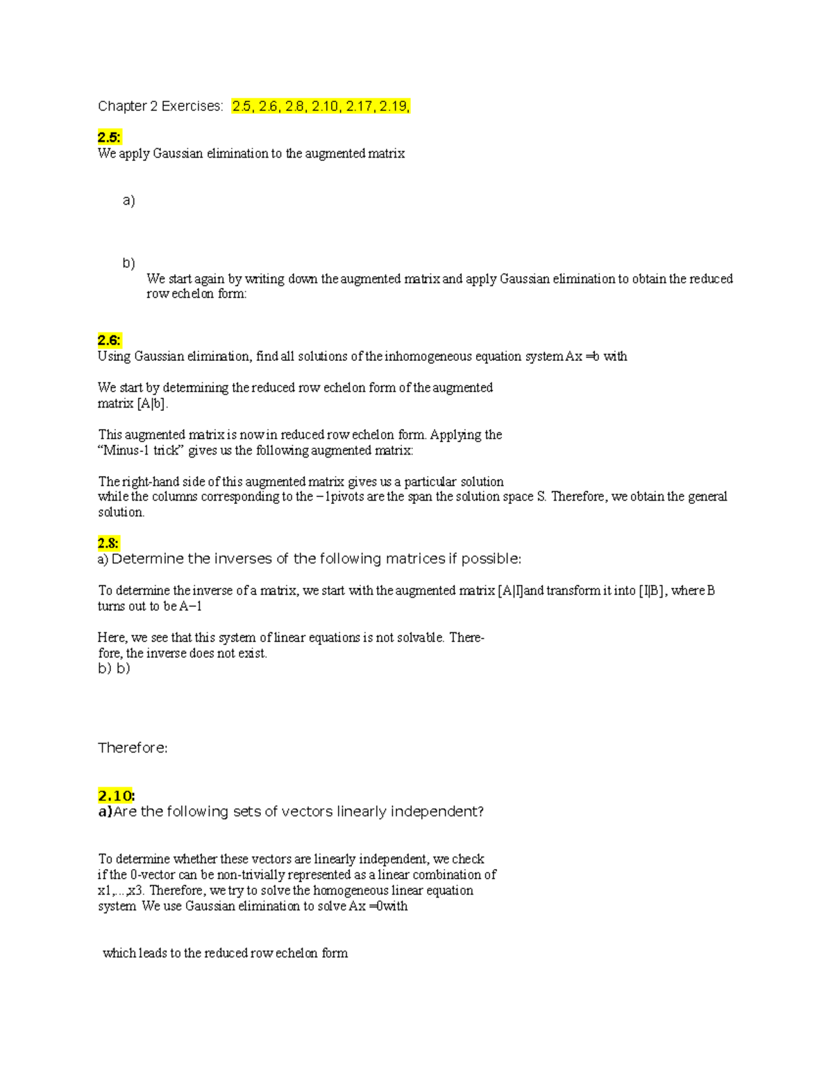 Chapter 2Assignment - practice questions - Chapter 2 Exercises: 2, 2, 2 ...