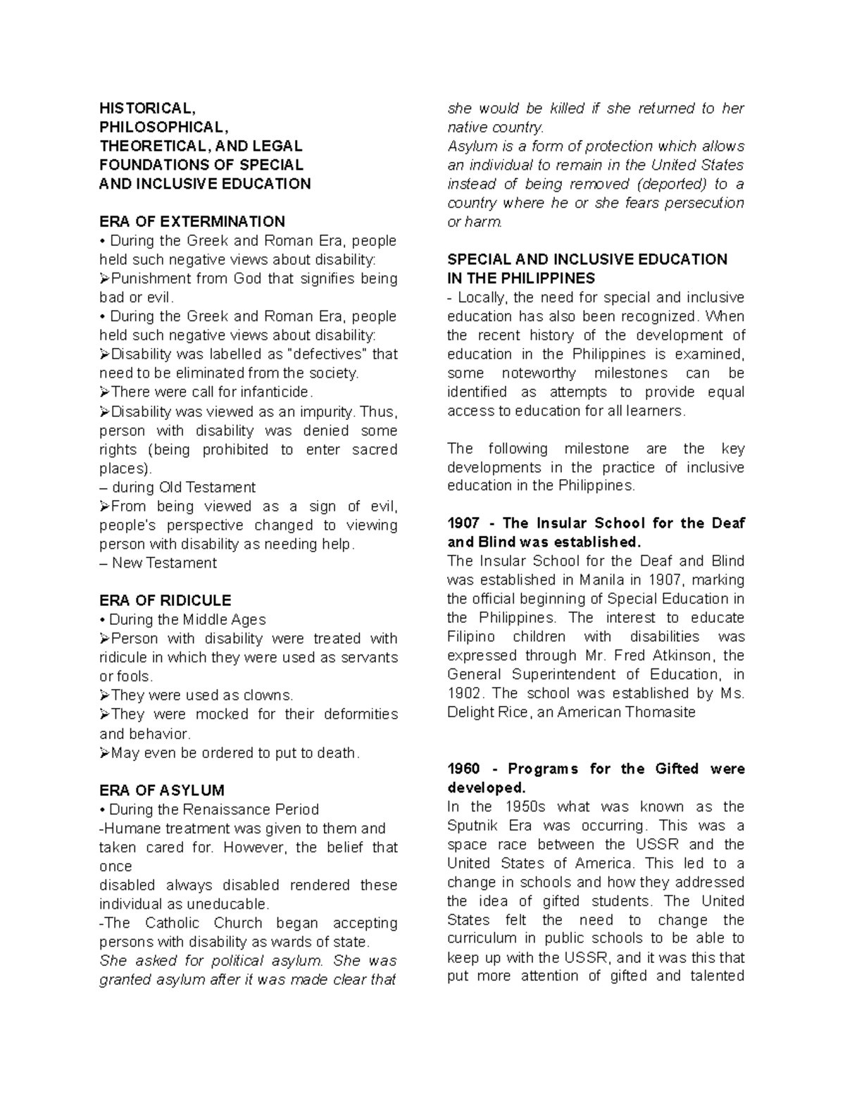 EDUC-121-reviewer - Reviewer - HISTORICAL, PHILOSOPHICAL, THEORETICAL ...