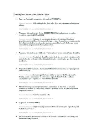 AVALIAÇÃO – AUTISMOS: TIPOS, CARACTERÍSTICAS - 03/01/24, 11:05 Course ...