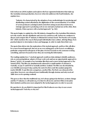 A1 Indigenous Media - 6/7 - A1 Indigenous Media Critical Reflection CCB ...