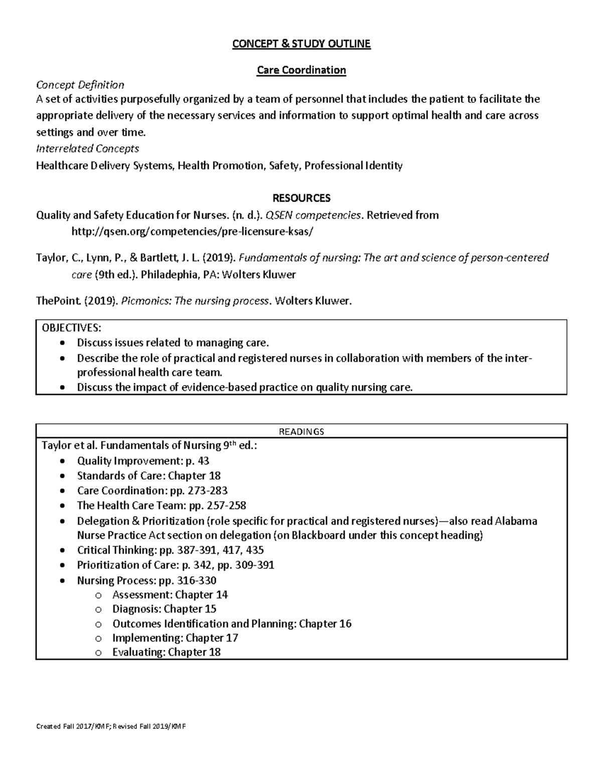 MOC Objectives - please look over, very important - Created Fall 2017 ...