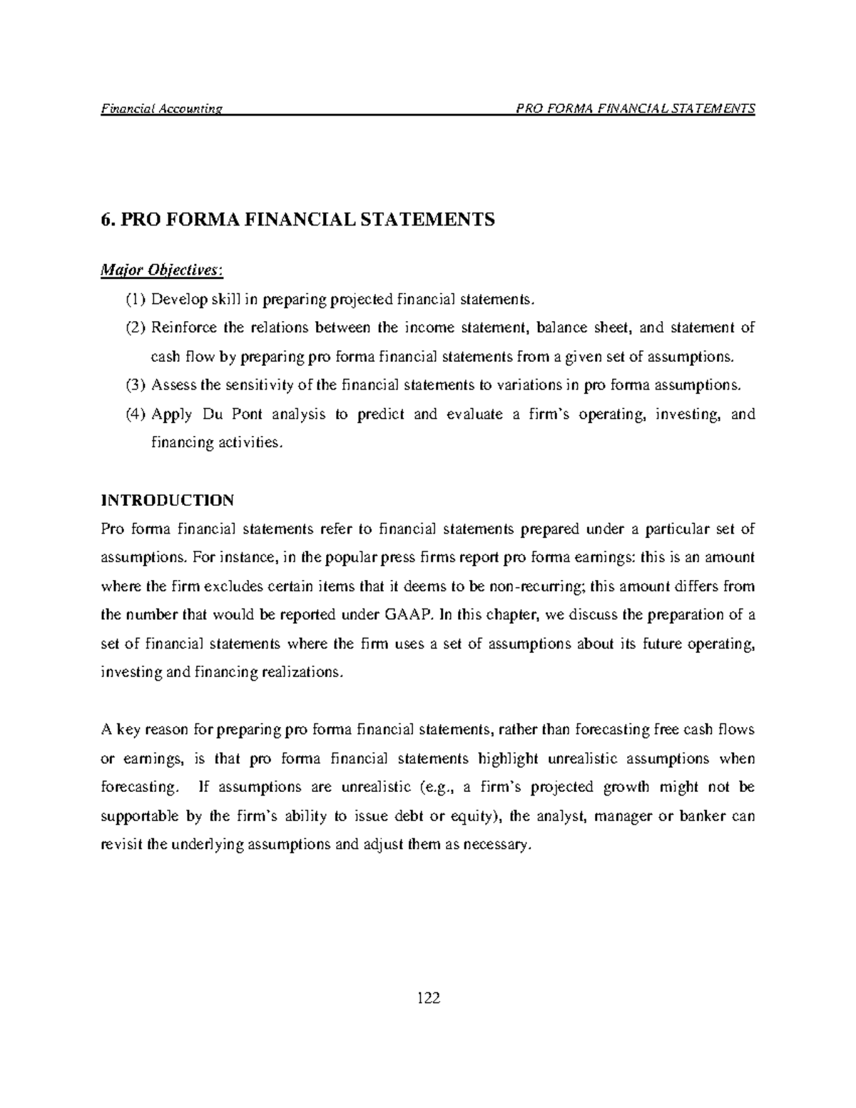 Pro Forma Financial Statements-1 - 6. PRO FORMA FINANCIAL STATEMENTS ...