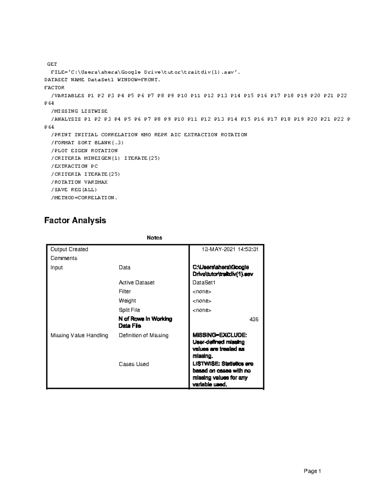 Paper 5b PCA - Principal Component Analysis - Psychological Statistics ...