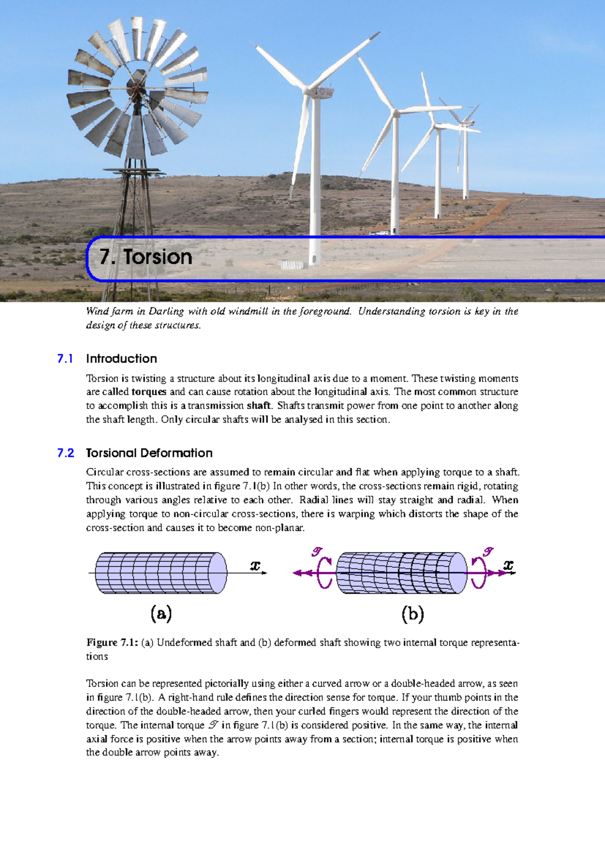 7 Torsion - tutorial - 7. Torsion Wind farm in Darling with old ...