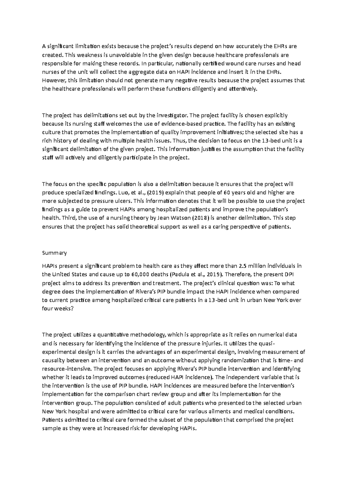 An essay on limitation in a project - A significant limitation exists ...