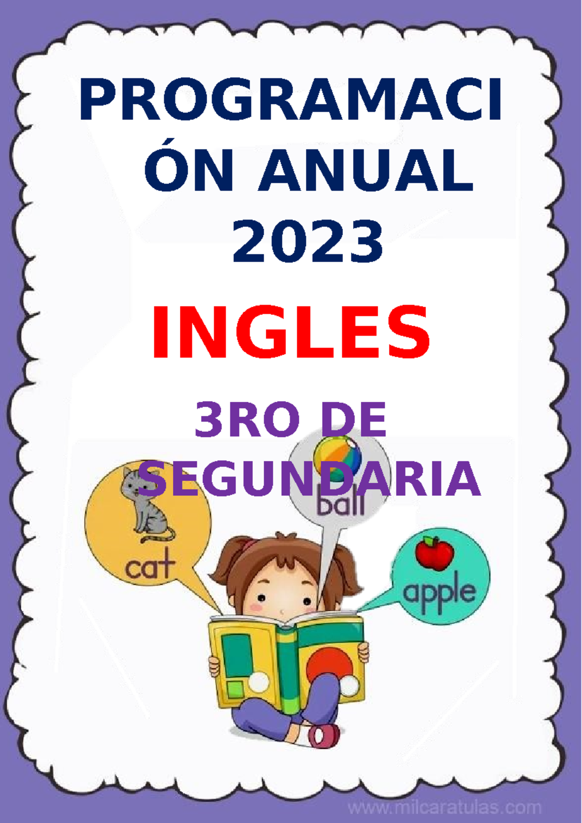 Programacion Anual de Ingles 3ro Secundaria - PROGRAMACI ÓN ANUAL 2023 ...