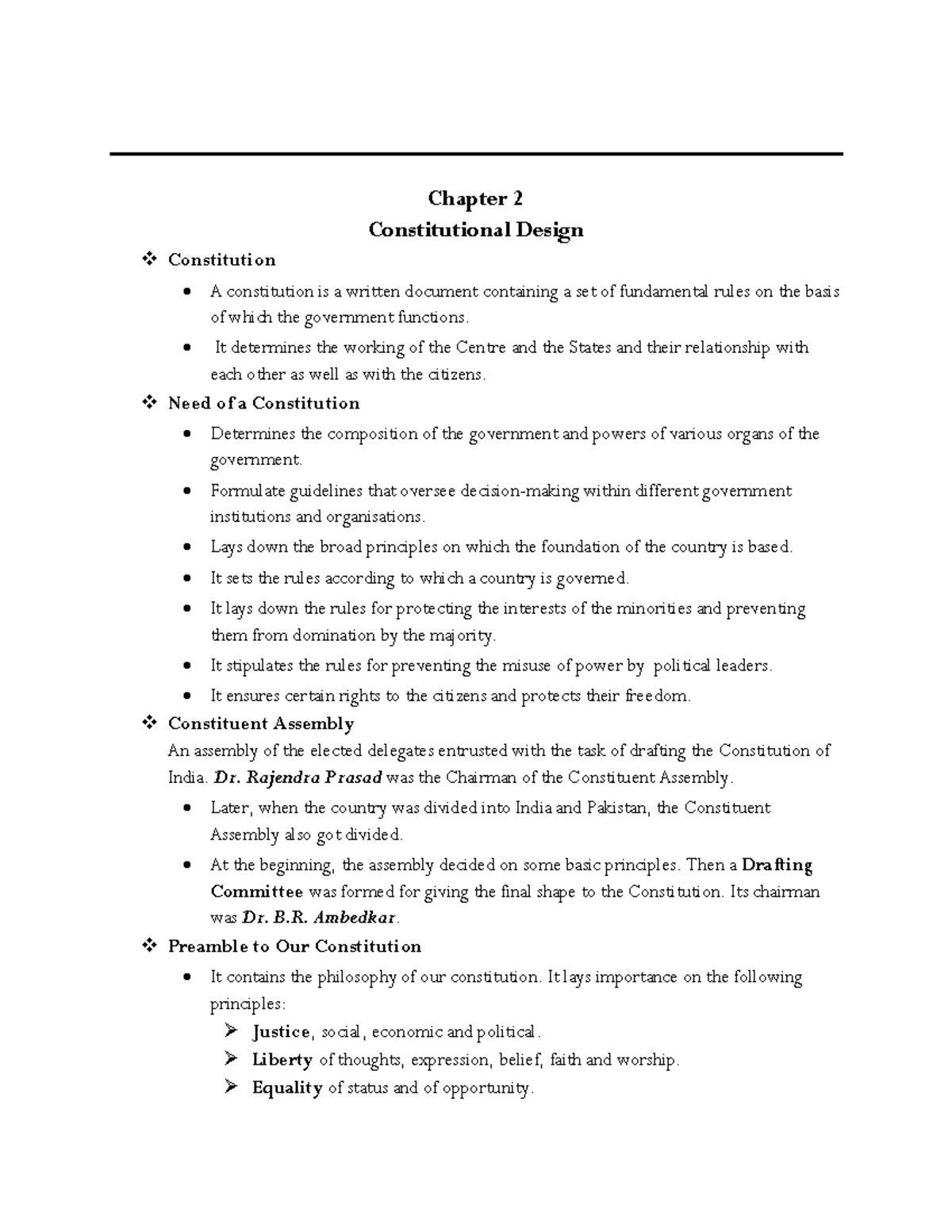 Constitutional Design - Constitution A constitution is a written ...