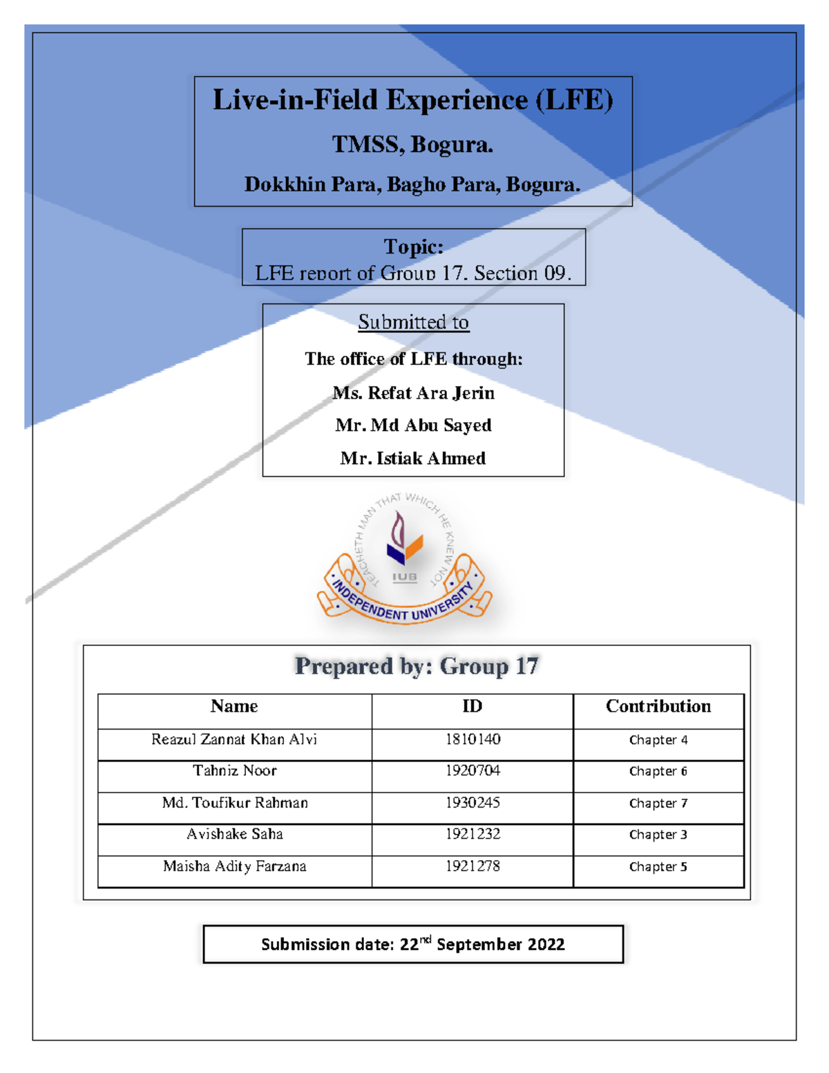 Sec9 Group 17 - Final term paper - Prepared by: Group 17 Name ID ...