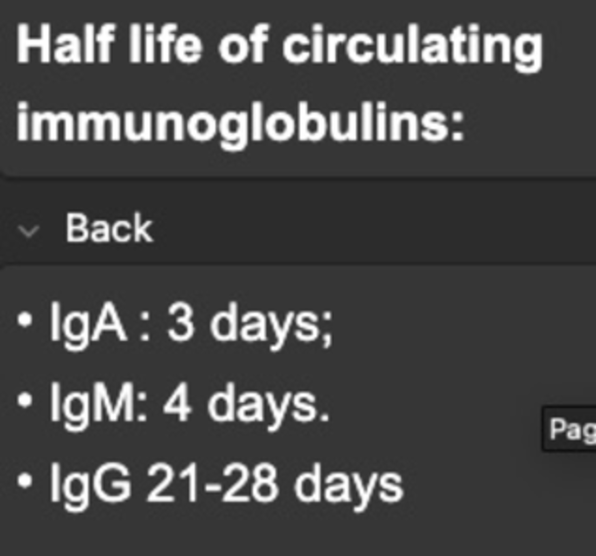 antibodies half life - Half life of circulating immunoglobulins: V Back ...