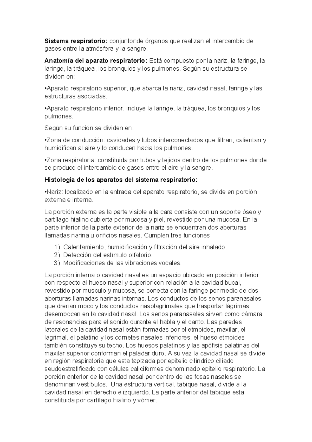 Resumen%20de%20S - regerg - Sistema respiratorio: conjuntonde órganos ...