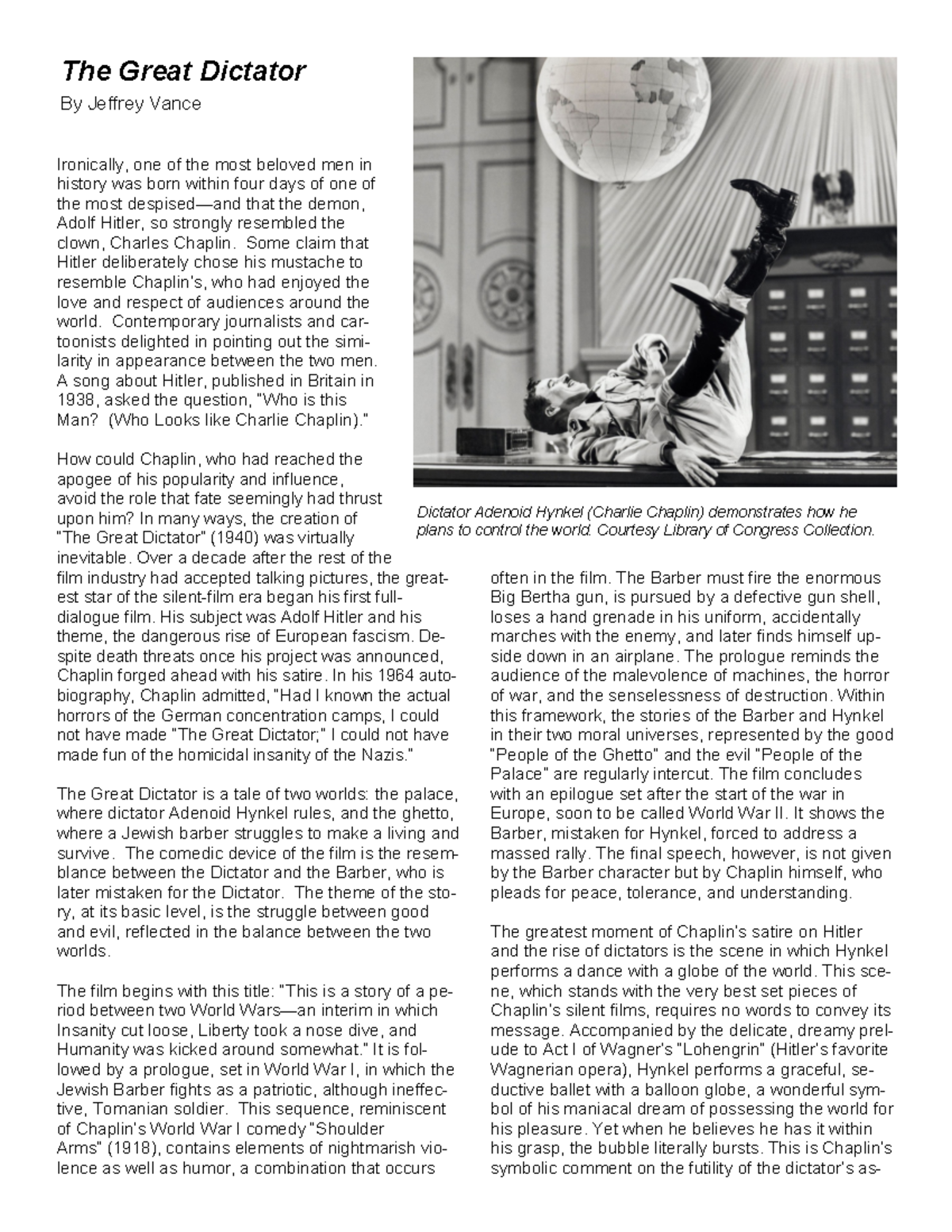 Great dictator - Download - Ironically, one of the most beloved men in ...