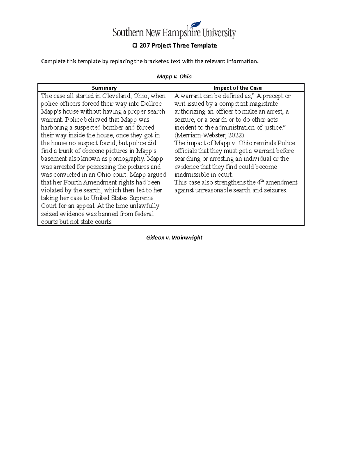 CJ 207 Project Three Template - CJ 207 Project Three Template Complete ...