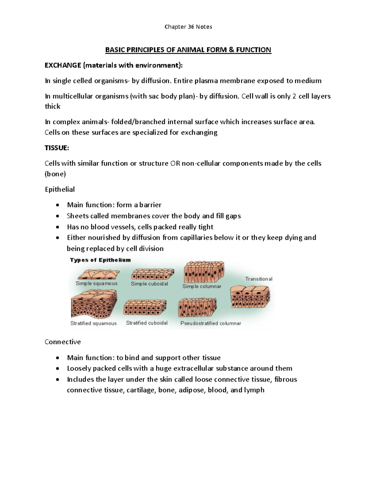BIOL 1202 Chapter 36 Notes - Chapter 36 Notes BASIC PRINCIPLES OF ...
