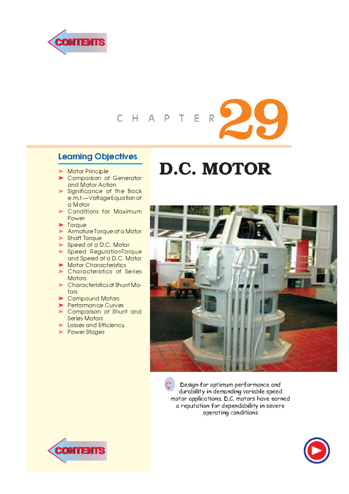 Ch 29 Dc motor - pdf - D. MOTOR 29 Motor Principle Comparison of ...