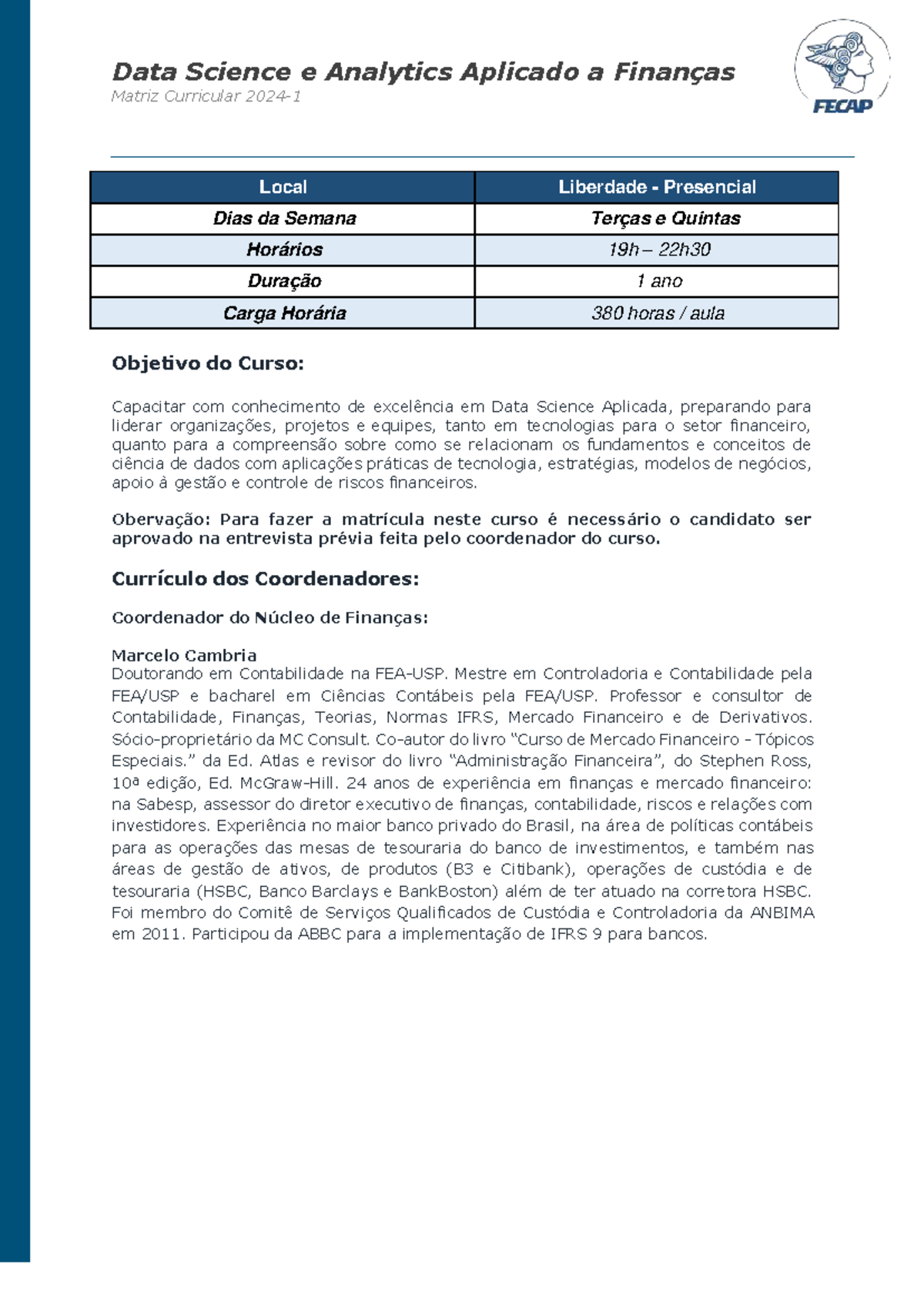 2024-1 Matriz-Curricular Data Science-e-Analytics-Aplicado-a-Financas Flex - Matriz Curricular ...