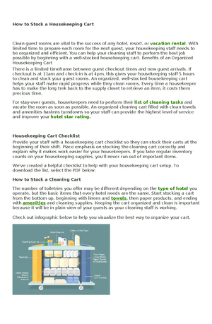 Guest laundry procedures - Entrepreneurship in Tourism Hospitality ...