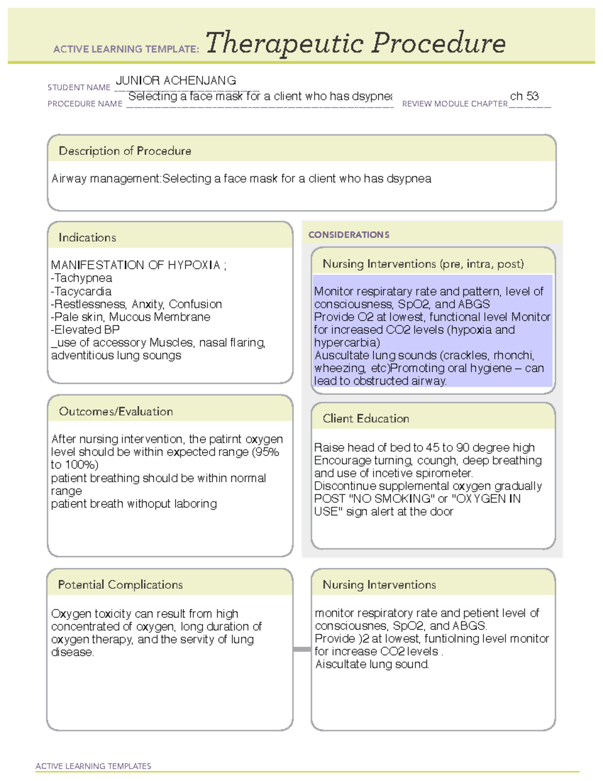 Airway mangement - Placement of V1 Electrode for Electrocardiography ...
