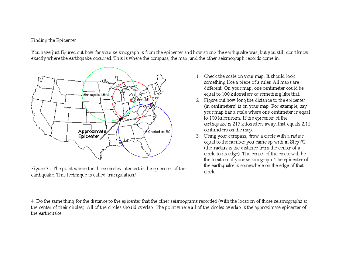 Earthquake Triangulation