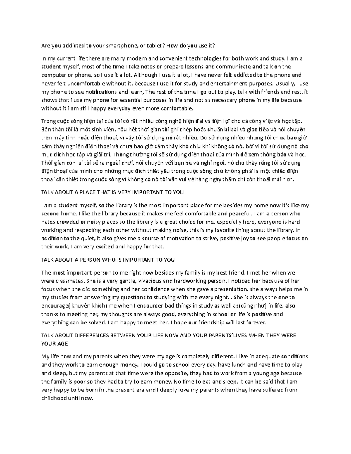 Test english important - Are you addicted to your smartphone, or tablet ...