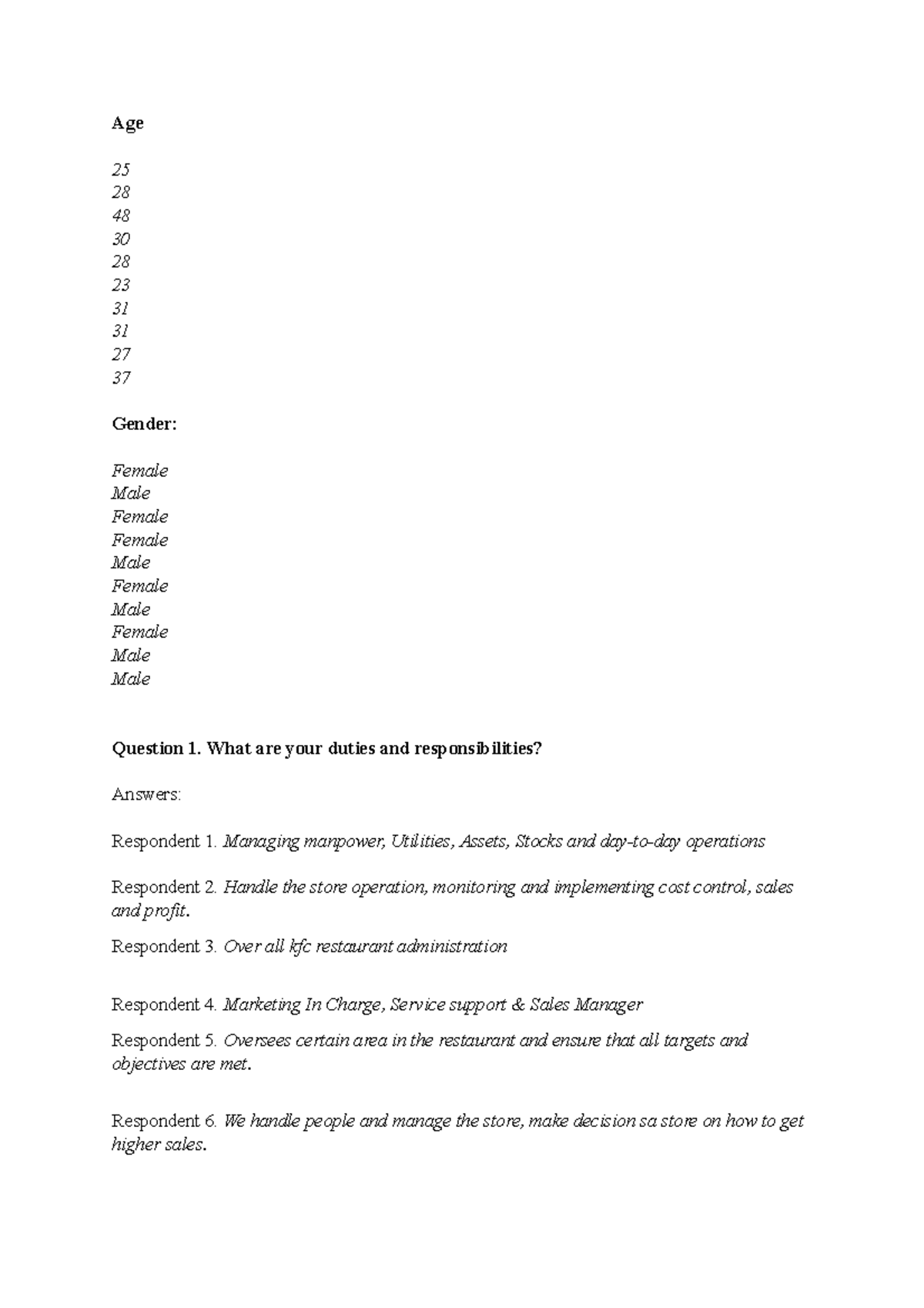 Translated-Answers - trans - Age 25 28 48 30 28 23 31 31 27 37 Gender ...