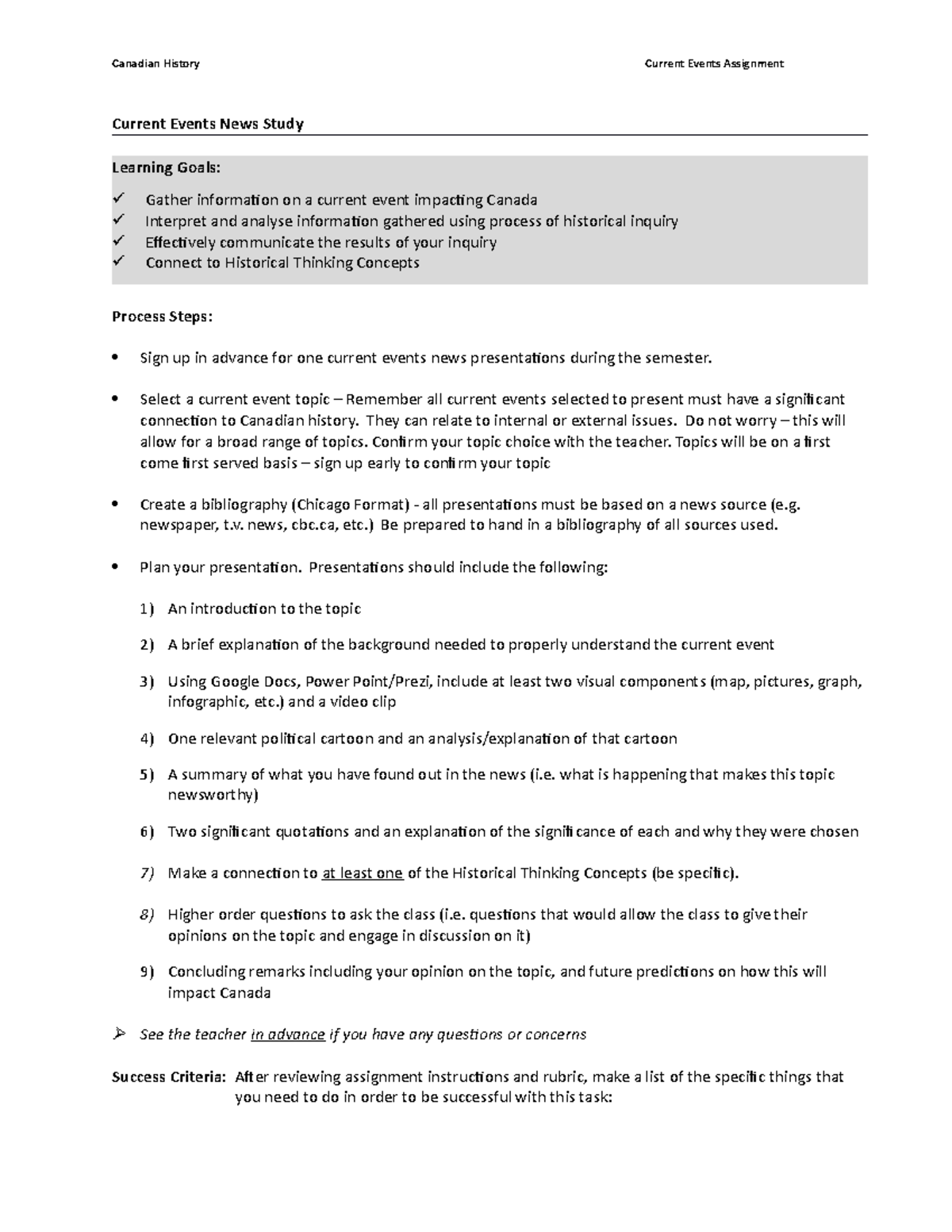 1 a. Current Event Instructions February 2022 - Canadian History ...