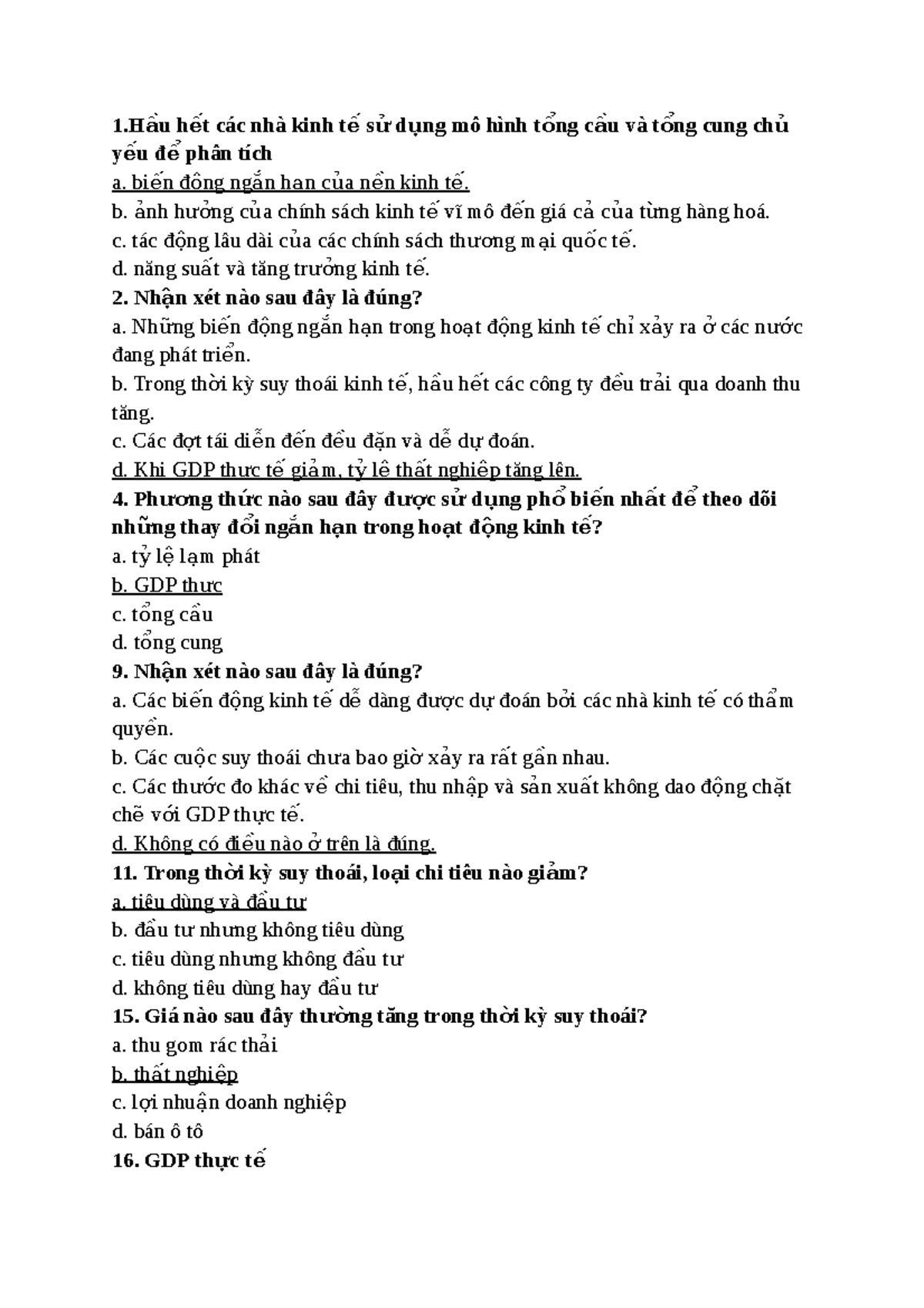 TT KTVM C5 - nguyễn - 1 ầu h ết các nhà kinh t ế s ử d ụng mô hình t ổng c ầu và t ổng cung ch ủ ...