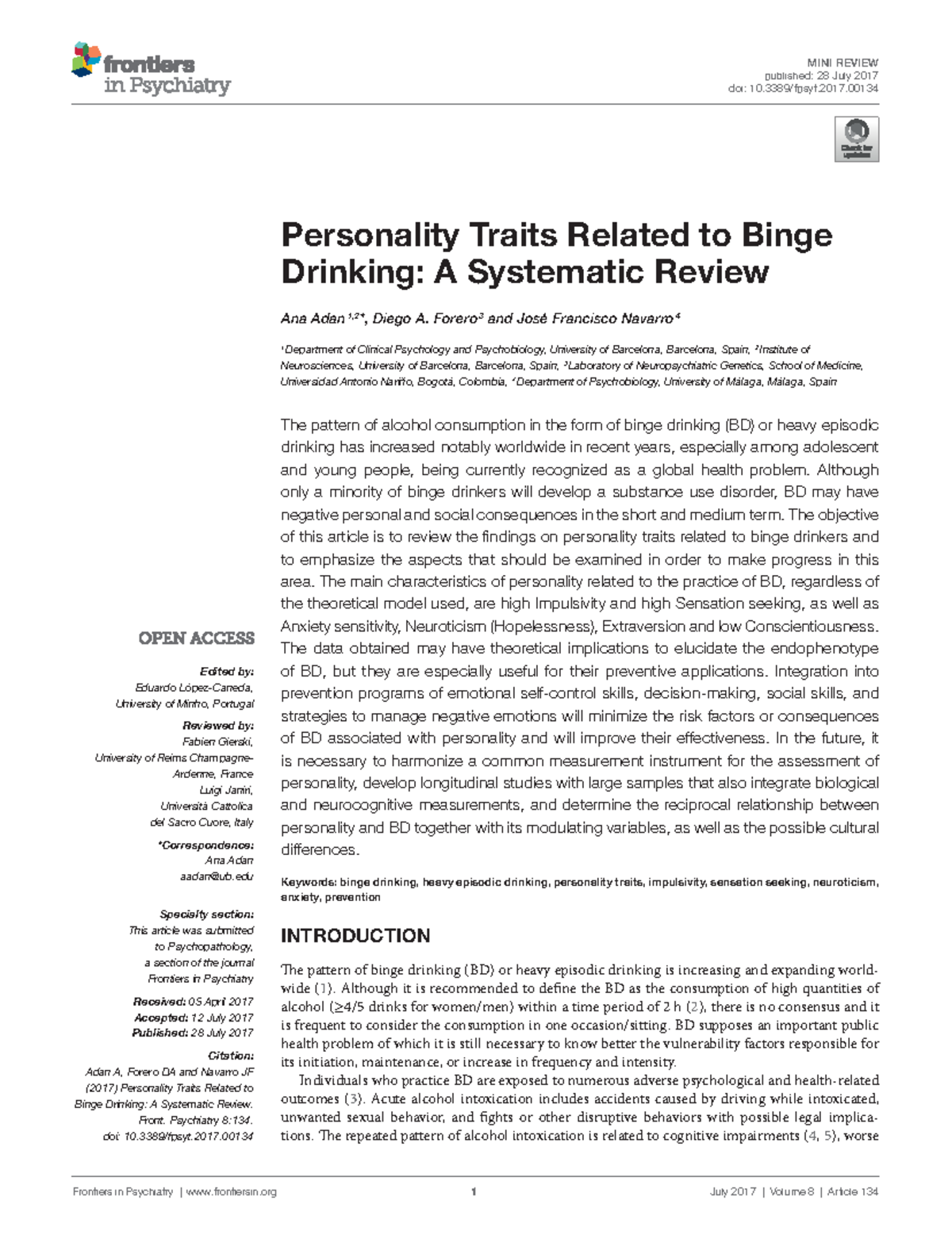 Article 1 Research Report - PSYC1111 - UNSW Sydney - Studocu