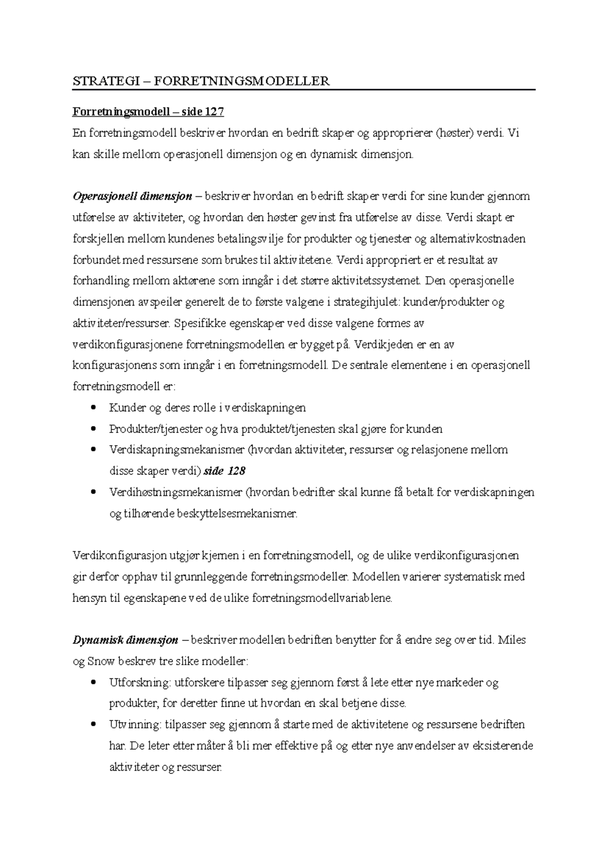 Strategi - Forretningsmodeller - STRATEGI – FORRETNINGSMODELLER ...