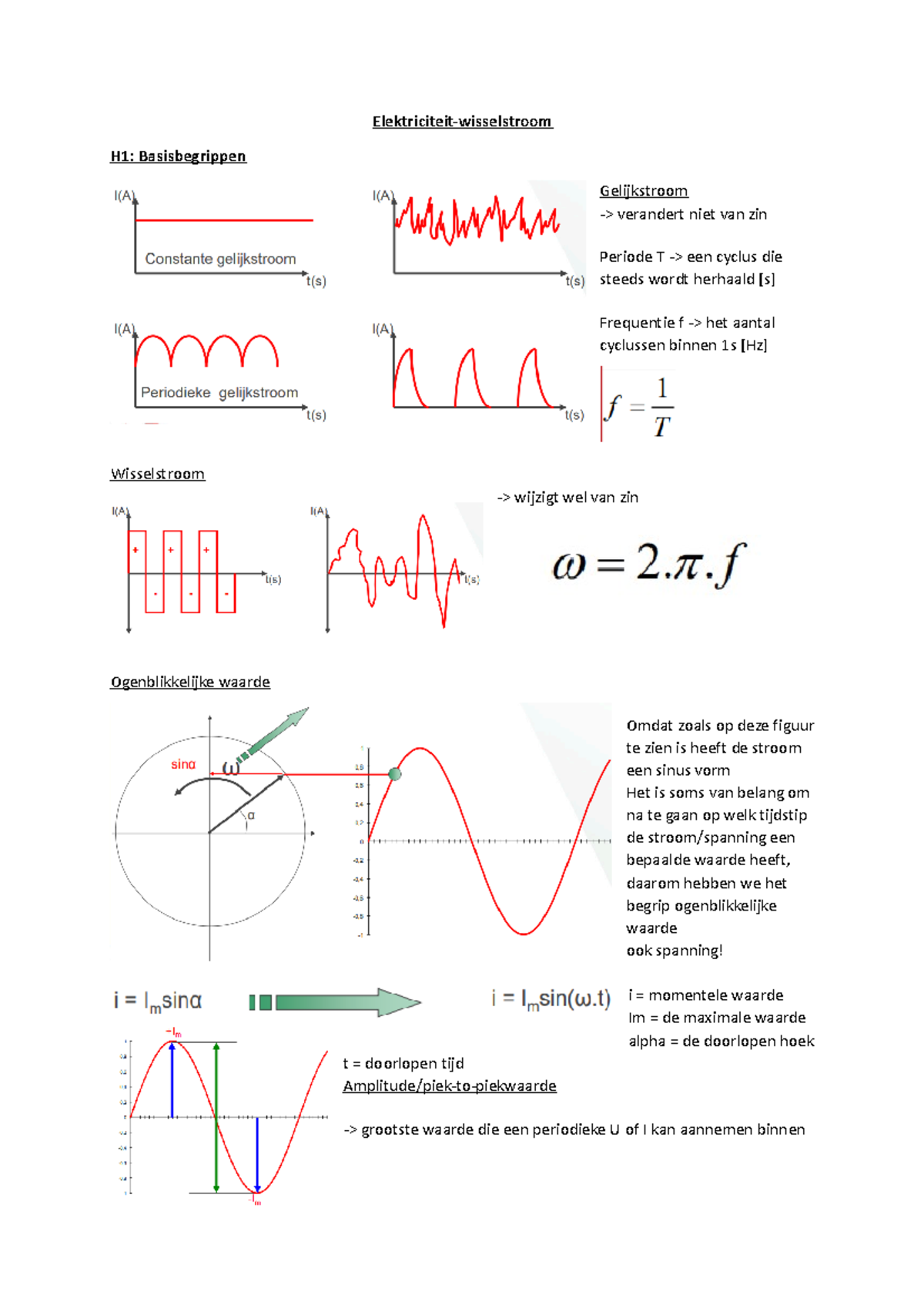 Elektriciteit - wisselstroom - Elektriciteit-wisselstroom H1 ...