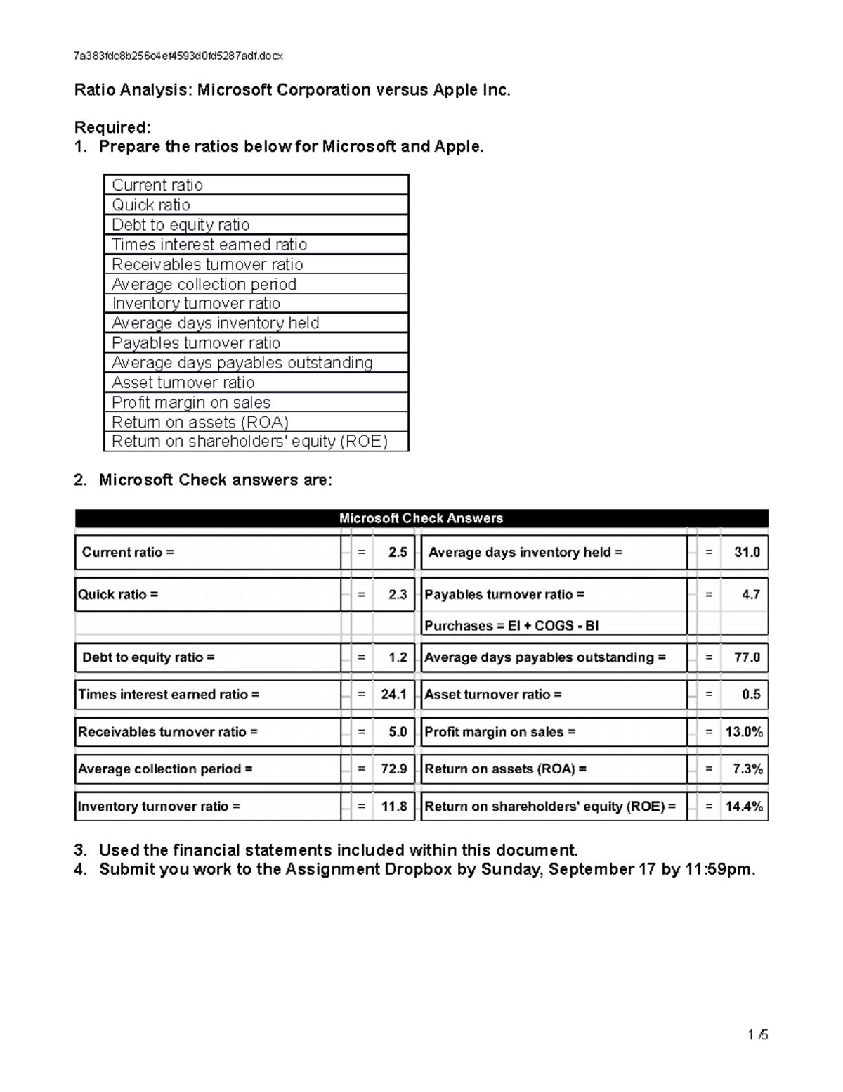 02 WK03 FSA Learning Activity - 7a383fdc8b256c4ef4593d0fd5287adf Ratio ...