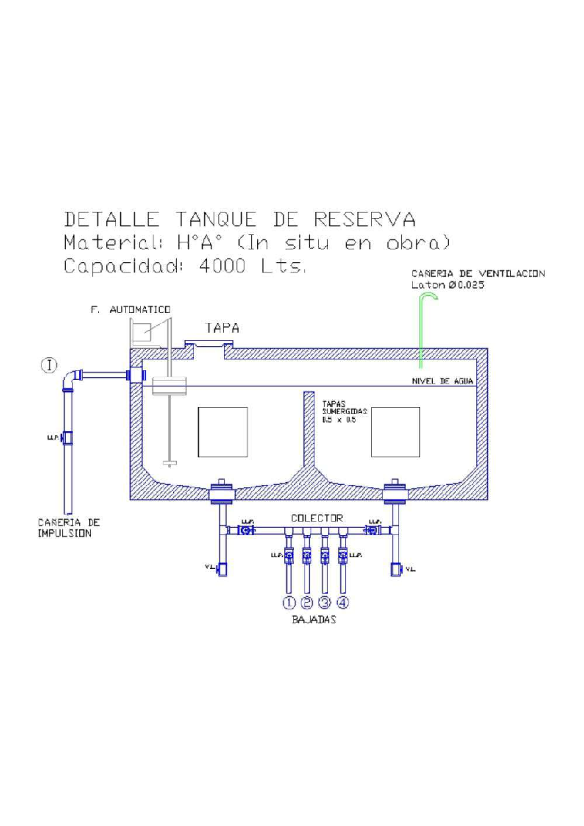 Tanque de reserva big - Tecnología constructiva 2 - DETALLE TANQUE DE ...